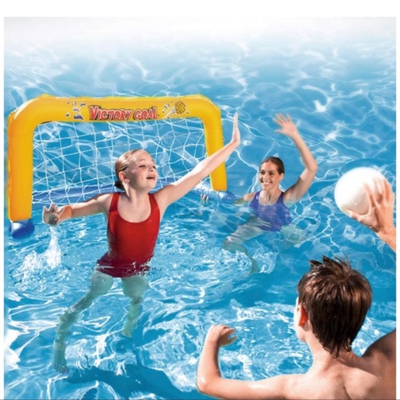 Toys | Floating Pool Water Handball Goal Net Inflatable Blow Up Ball ...